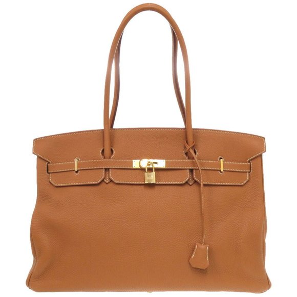 Hermes | Bags | Hermes Birkin 45 Long Togo Gold D Engraved Shoulder Bag ...